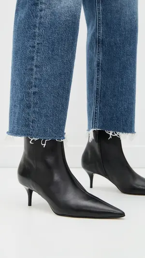 Schutz Mikki Mid Booties - Black