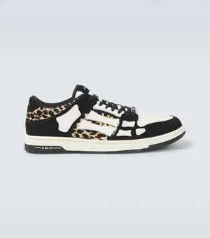 Amiri Leopard Skel Top Low Leather Sneakers - Multicoloured