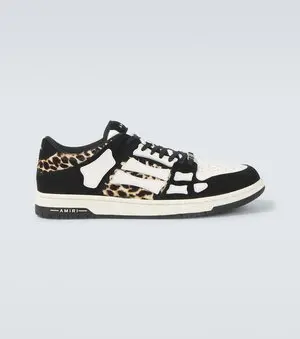 Amiri Leopard Skel Top Low Leather Sneakers - Multicoloured