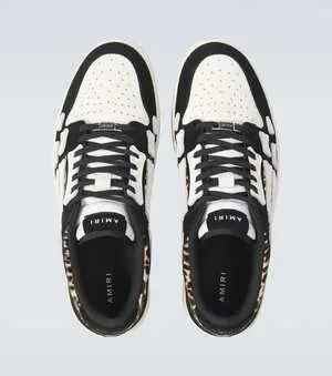 Amiri Leopard Skel Top Low Leather Sneakers - Multicoloured