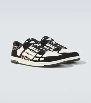 Amiri Leopard Skel Top Low Leather Sneakers - Multicoloured