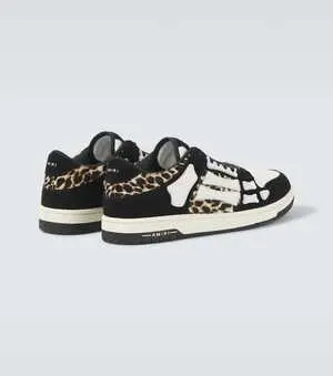 Amiri Leopard Skel Top Low Leather Sneakers - Multicoloured
