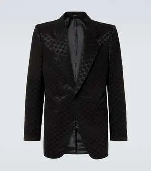 Gucci Gg Canvas Cotton-blend Blazer