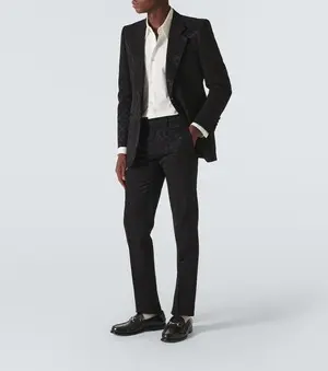 Gucci Gg Canvas Cotton-blend Blazer