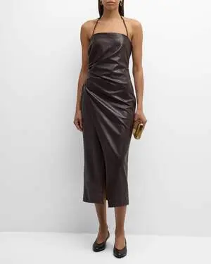 alc faux leather dress Fate: All Your Idea Black Faux Leather Dress, Small - The Mint Julep Boutique main image 0