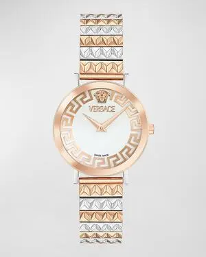 Versace Versace 35mm Daedalus Two-Tone Watch Two Tone