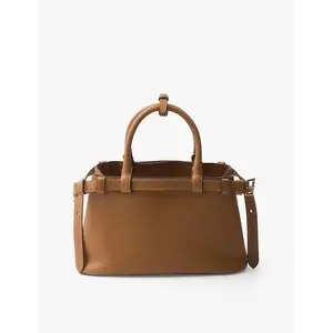 Prada Small Leather Tote Bag - Brown
