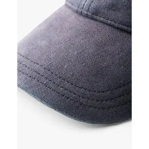 Prada Brand-embroidered Canvas Baseball Cap - Blue