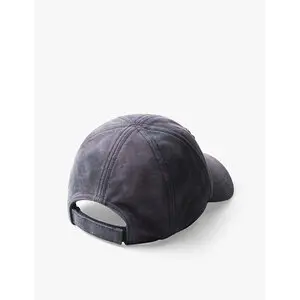 Prada Brand-embroidered Canvas Baseball Cap - Blue