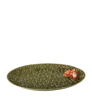 BORDALLO PINHEIRO Acorn Oval Platter - Green