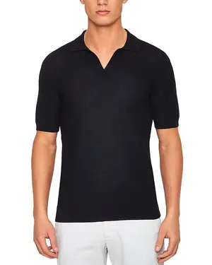 Orlebar Brown Horton Cotton Pique Tailored Fit Polo Shirt - Night Iris