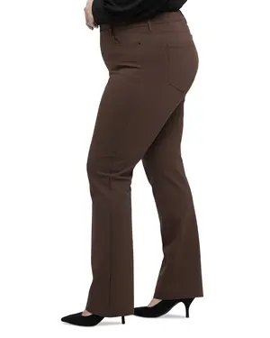NYDJ Marilyn Straight Ponte Pants - Coffee Bean