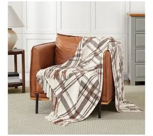 TRULY SOFT Plaid Chenille 50x70 Throw - One-color
