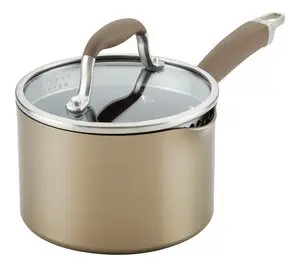 ANOLON Advanced Home Hard-anodized Saucepan Wit H Straining Lid - One-color