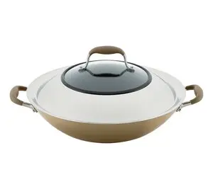 ANOLON Advanced Home Hard-anodized Nonstick Wok With Lid, 14in - One-color