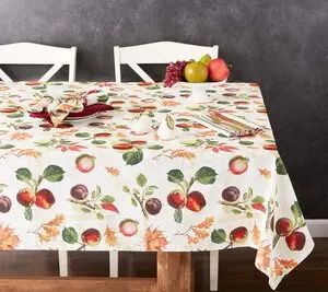 DESIGN IMPORTS Orchard Botanical Printed Tablec Loth 52' X 52