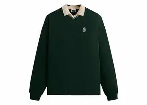 Kith Pique Long Sleeve Tap In Polo Shirt