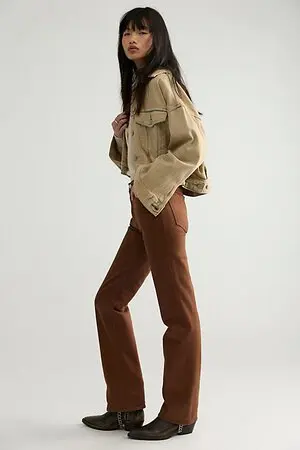 MOTHER The Kick It Jeans - Bison