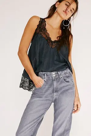 Free People Lacey Essential Tunic - Black