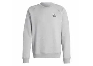 Adidas Essentials Trefoil Crew Sweatshirt - Medium Grey Heather