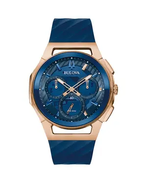 Bulova Bulova Marc Anthony Luxury Curv Chronograph, 44mm Blue