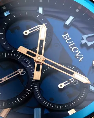 Bulova Marc Anthony Luxury Curv Chronograph, 44mm - Blue