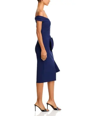 Chiara Boni La Petite Robe Off-the-shoulder Cocktail Dress
