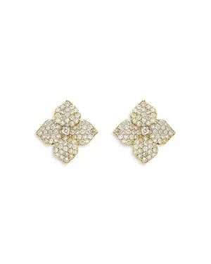 Piranesi Fiore Diamond Stud Earrings - Gold