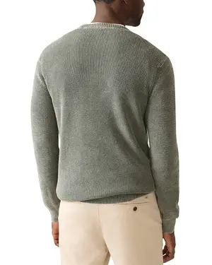 Faherty Brand Sunwashed Crewneck Sweater - Mountain Olive