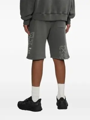 Off-White Cotton Jersey Shorts