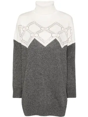 Liu Jo Rhinestone-logo Sweater