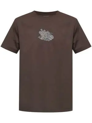 Burberry Ekd-print T-shirt - Brown