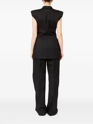 MAISON MARGIELA Raw-cut Edge Waistcoat - Black