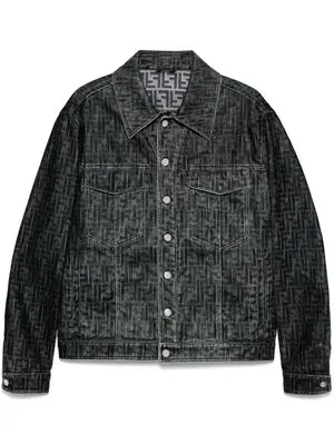 Fendi Ff-motif Denim Jacket