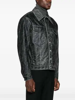 Fendi Ff-motif Denim Jacket