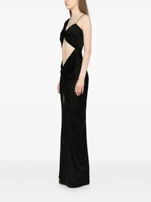 Costarellos Glossy Jersey Gown