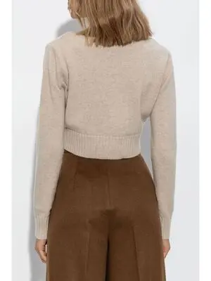 Max Mara Cropped Knitted Top