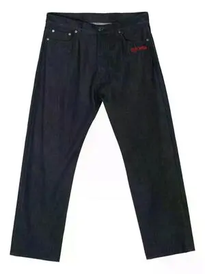 Off-White Embroidered Logo Jeans