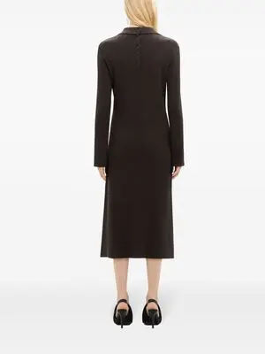 COURREGES Multi-button Midi Dress - Brown