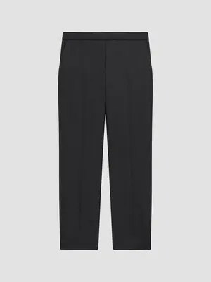 Theory Treeca Wool Crop Trousers Black