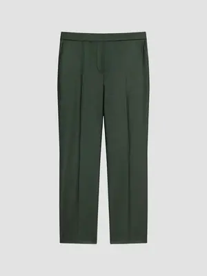 Theory Treeca Wool Crop Trousers Ivy
