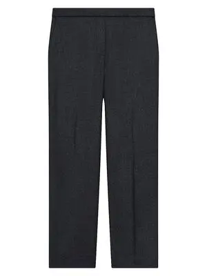 Theory Treeca Wool Crop Trousers New Charcoal Melange