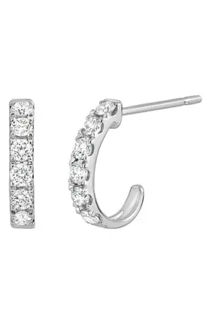 Bony Levy Audrey Diamond Hoop Earrings - 18k White Gold