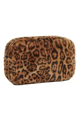 Apparis Jumbo Noor Print Pouch - Leopard