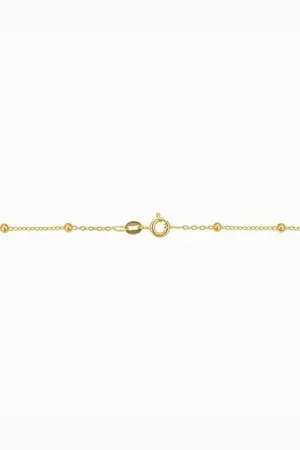 ORADINA 14k Ball Anklet