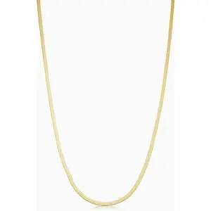 ORADINA 14k Herringbone Choker - Yellow Gold