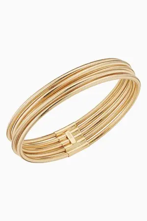 ORADINA 14k Mesh Stack Bracelet - Yellow Gold