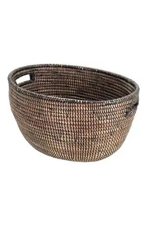 MBARE Oval Storage Basket Monochrome - Black