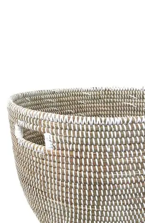 MBARE Oval Storage Basket Monochrome - White