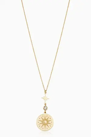 ORADINA 14k Summer Solstice Pendant Necklace - Yellow Gold